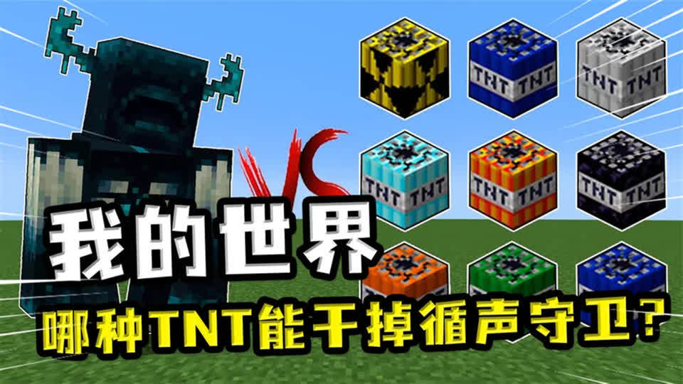 我的世界:循声守卫VS各种TNT