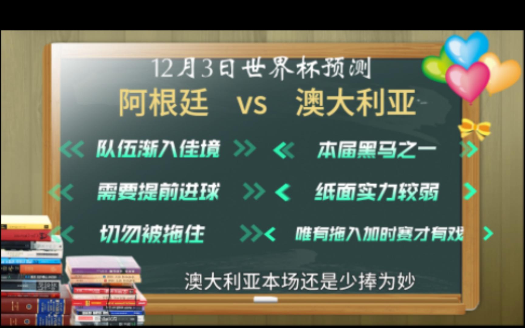 12月3日世界杯预测:阿根廷vs澳大利亚比分预测