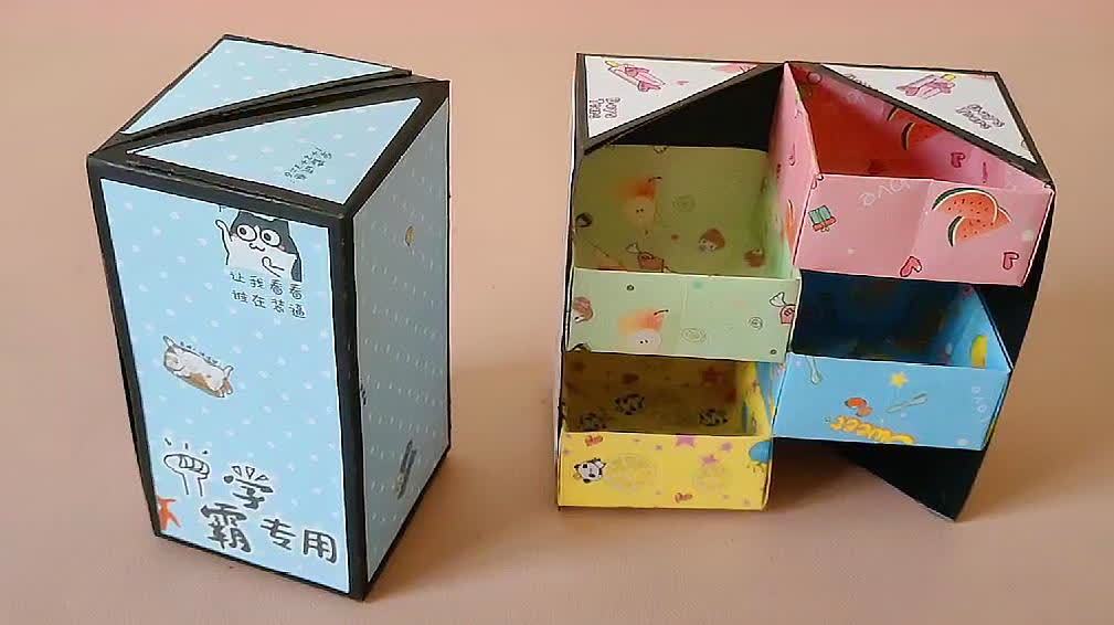 .DIY柜式多格多层收纳柜,合起来不占空间,大容量收纳盒