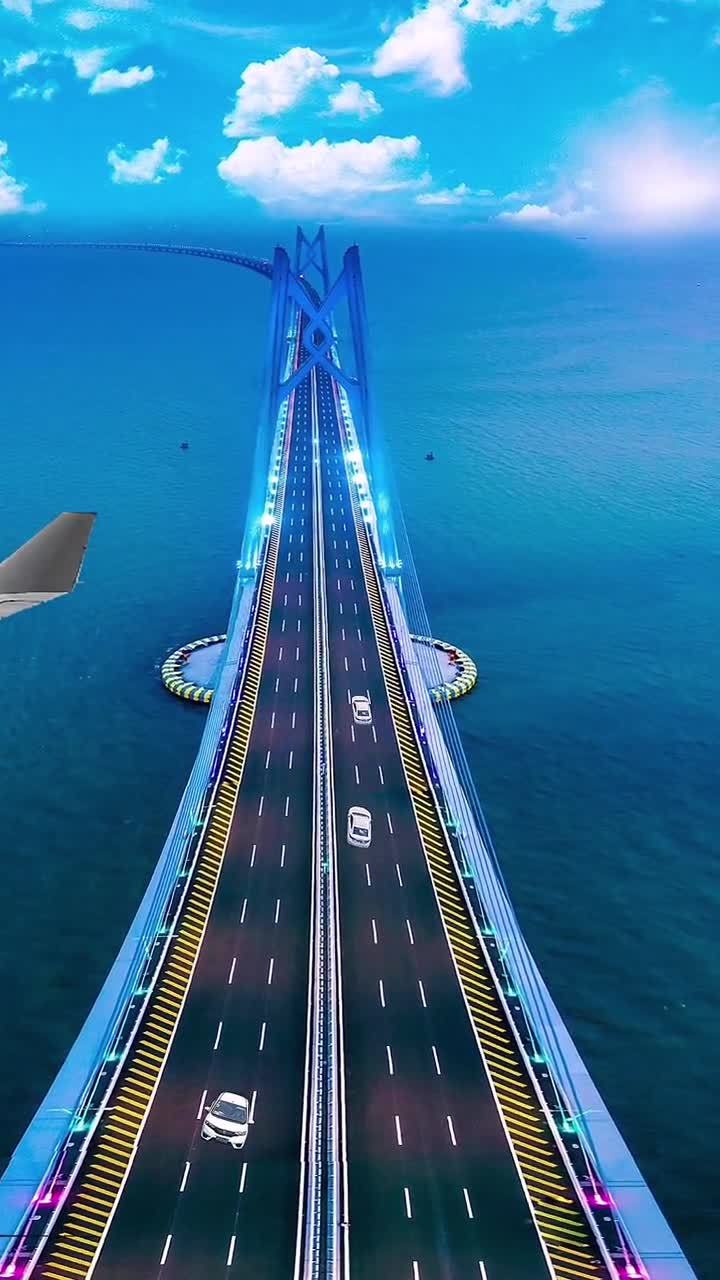 港珠澳大桥,因超大的建筑规模、顶尖的建造技术闻名全世界