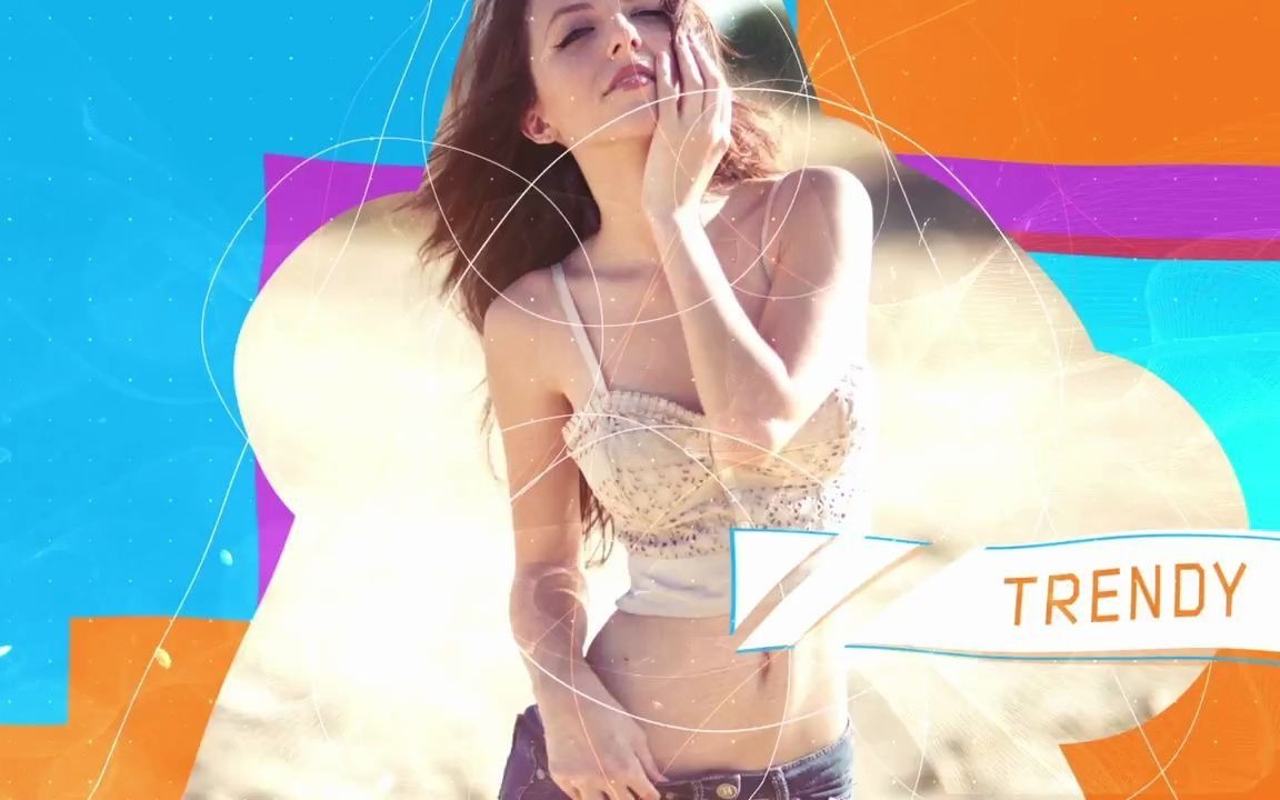 美丽动感广告彩色开场白