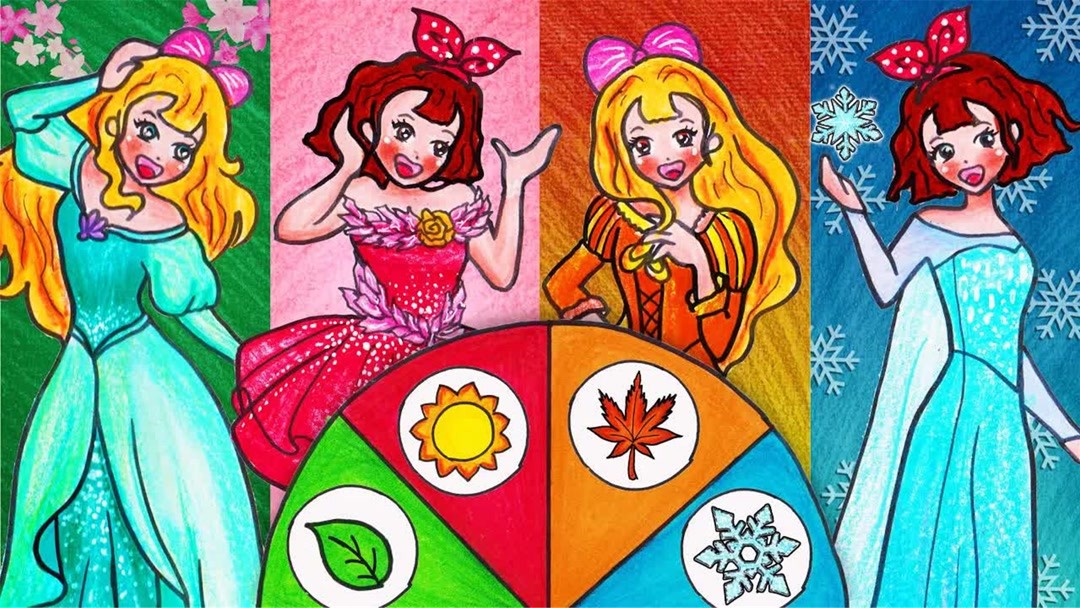 手绘定格动画:小美挑战变装转盘,你觉得哪一套衣服最好看呢?