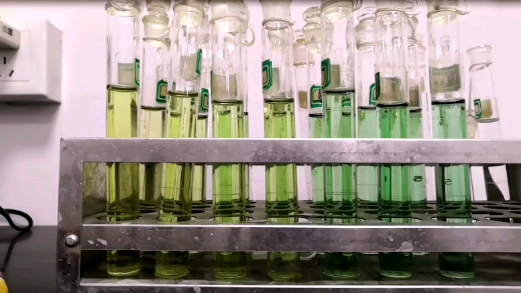 我原谅你-空气中氨测定标曲变色