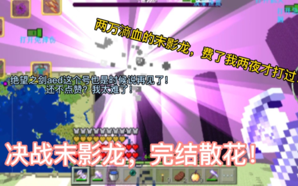 我的世界多人贝爷变形联机17:甜柠檬贝爷生存2万滴血的末影龙终于打...