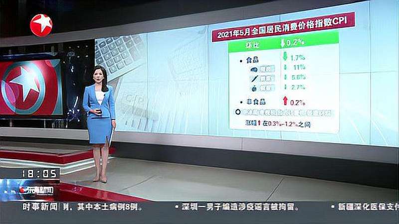 2021年5月全国居民消费价格指数CPI