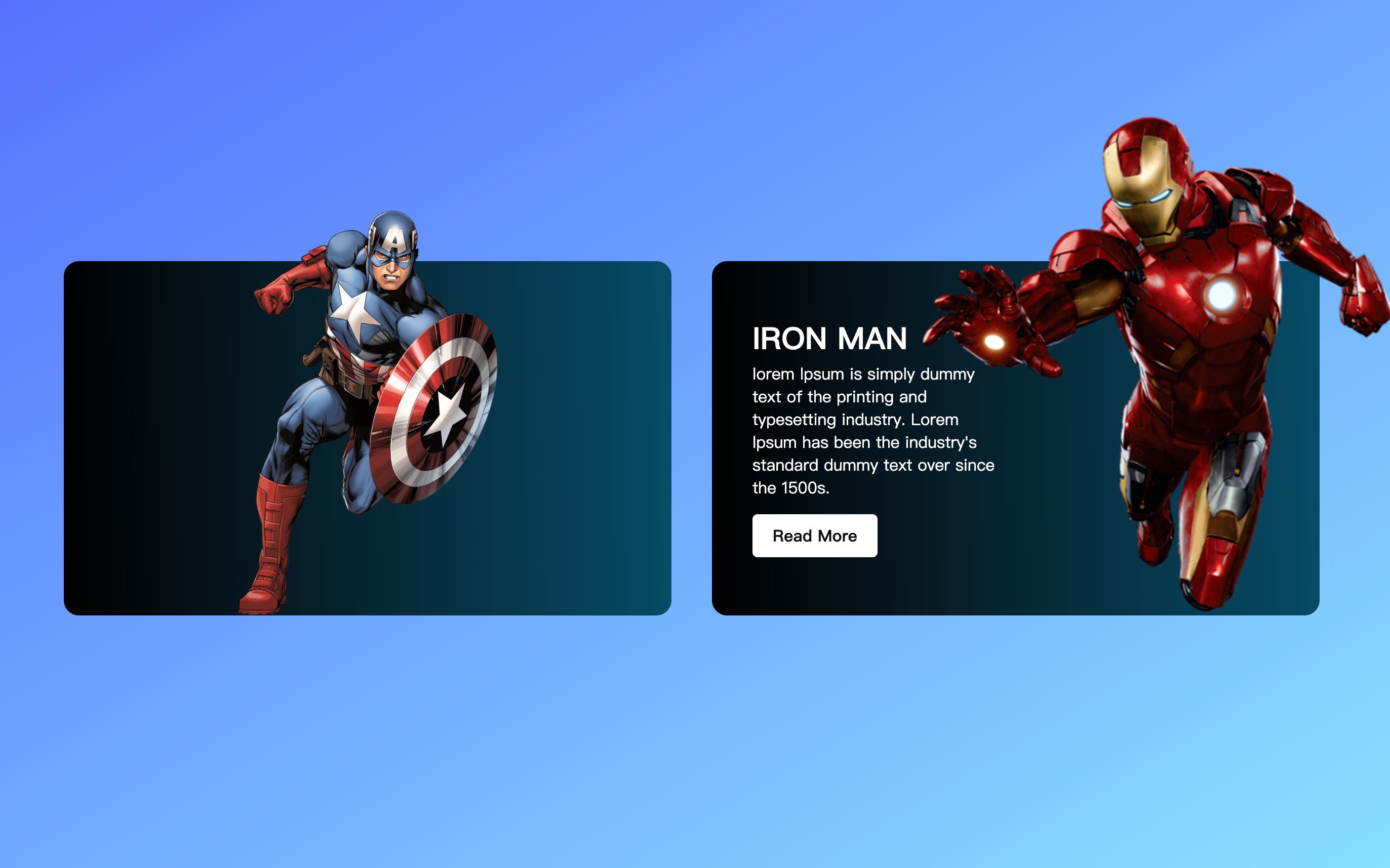 [HTML&CSS] 超级英雄卡片 - 创意Css卡片悬停效果