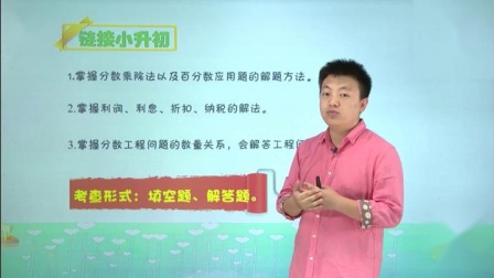 吕梁阿凡题教育小升初微课堂——-解决分数和百分数的问题(一)