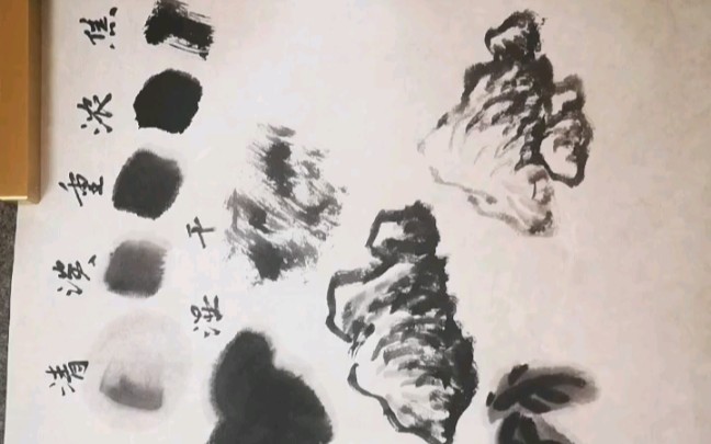 国画基础山水画:墨法