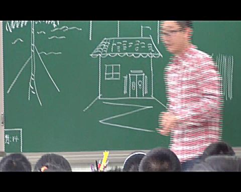 美术三年级上册 《用线画房子》 东苑小学 温子毅 评优课视频