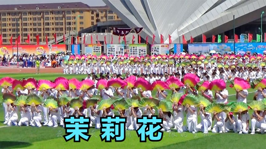大型舞蹈《茉莉花》(2016年集贤县中小学田径运动会开幕式)