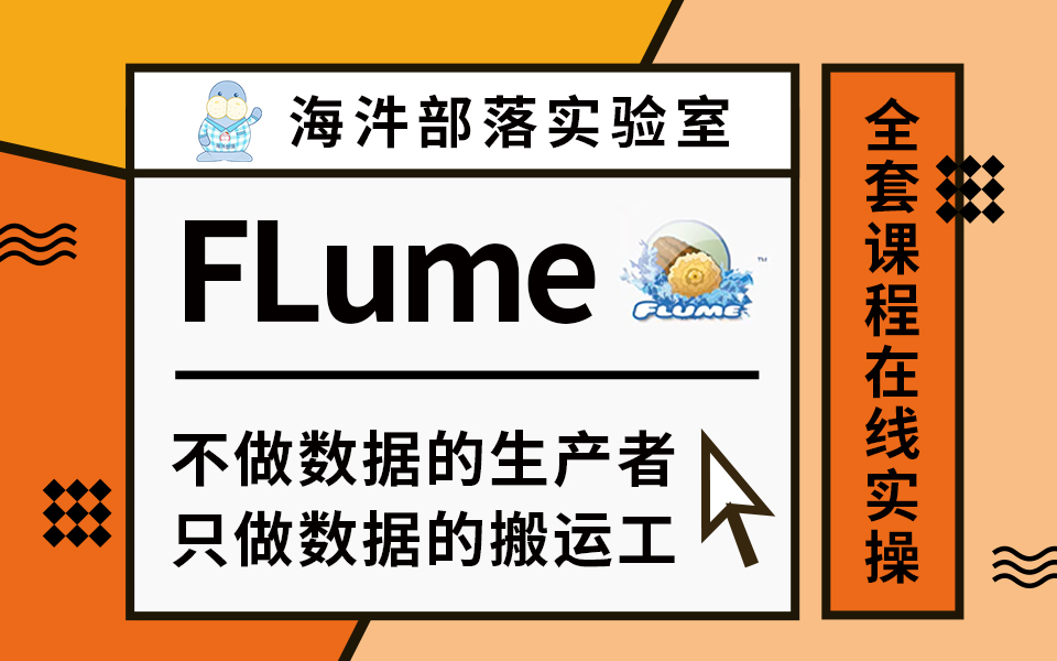 【海牛大数据】Flume教程(学Flume看这个一套就够了,从基础到扩展到...