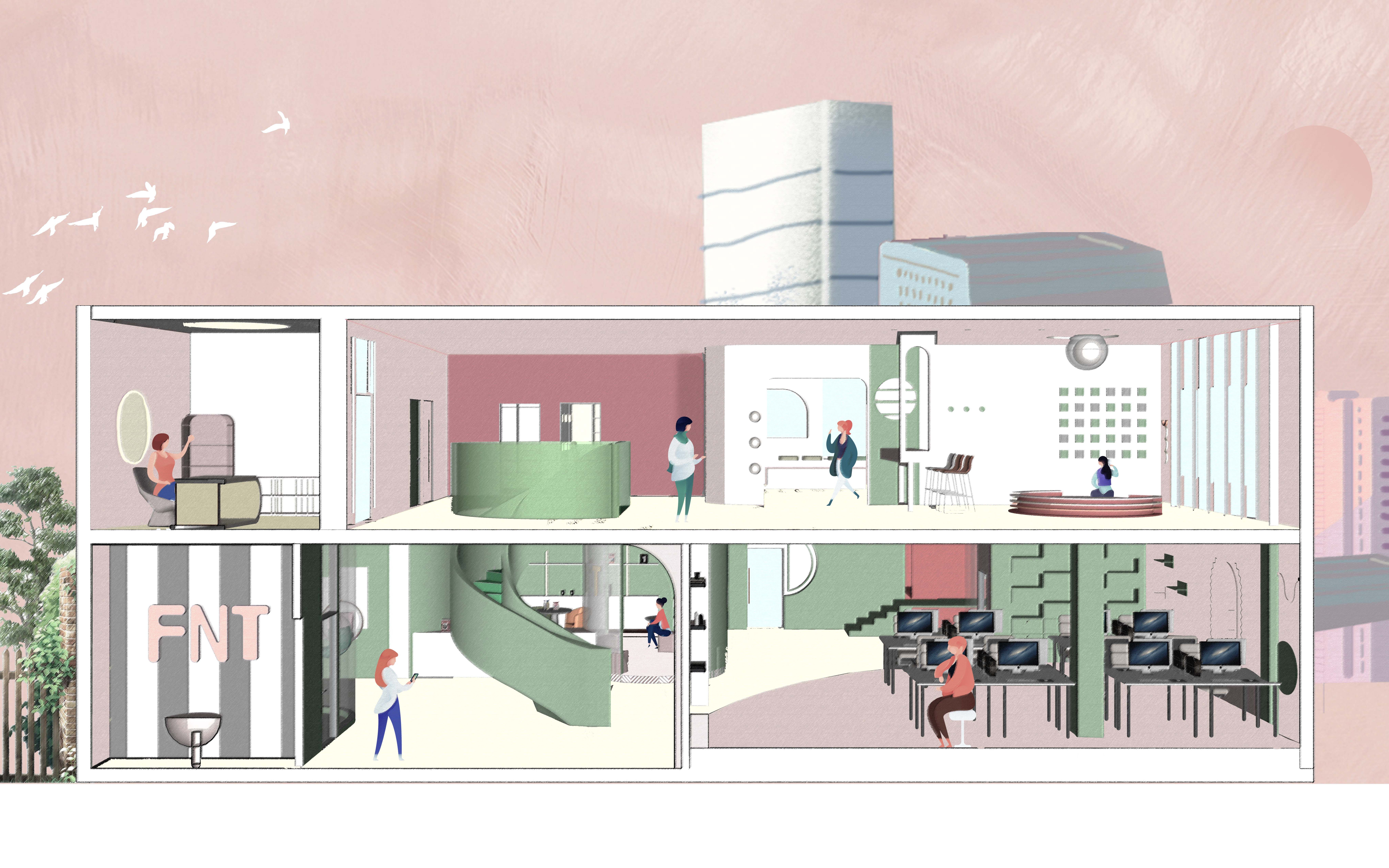 孟菲斯风格在广告设计工作室Studio Fnt中的应用