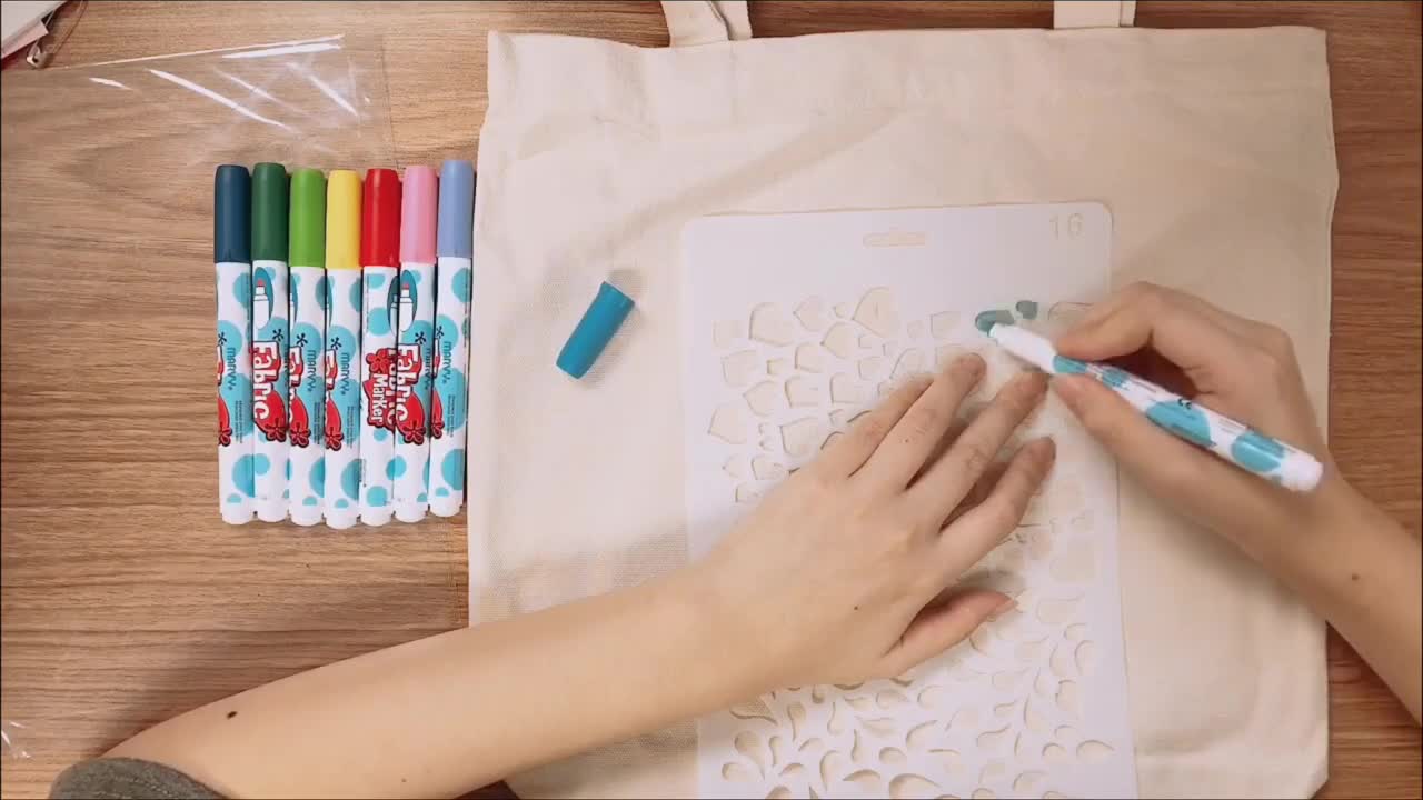 日本美辉布绘笔手绘衣服笔绘画T恤鞋DIY笔彩绘水彩笔纺织颜料涂鸦...