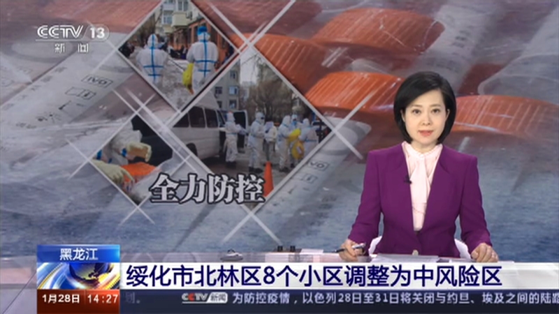 [新闻直播间]黑龙江 绥化市北林区8个小区调整为中风险区