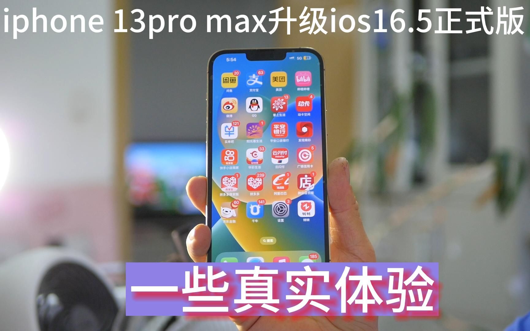 有锁iphone 13pro max升级IOS16.5正式版,感觉流畅和省电了不少