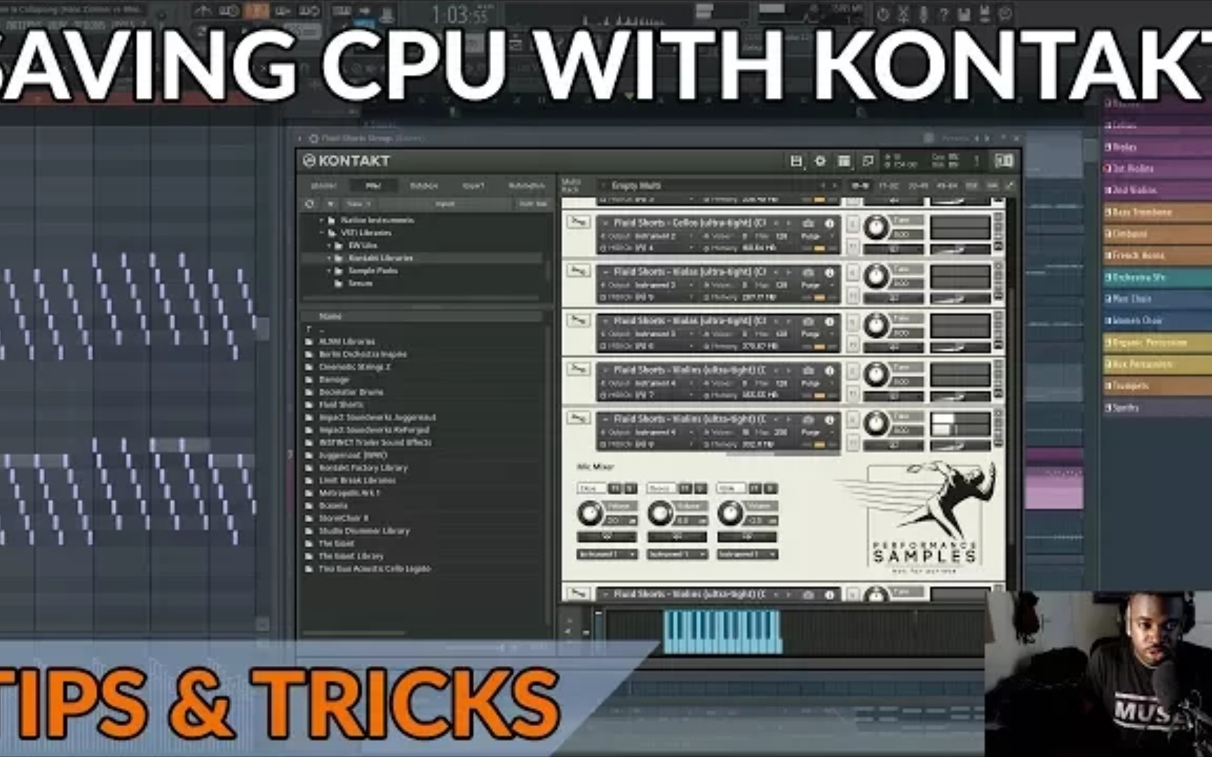 如何在使用Kontakt加载音色时节省大量CPU 作曲编曲教程音乐制作...