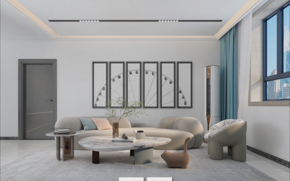 从CAD文件导入到3dmax开始,再到整套效果图和720vr全景图的渲染,学...