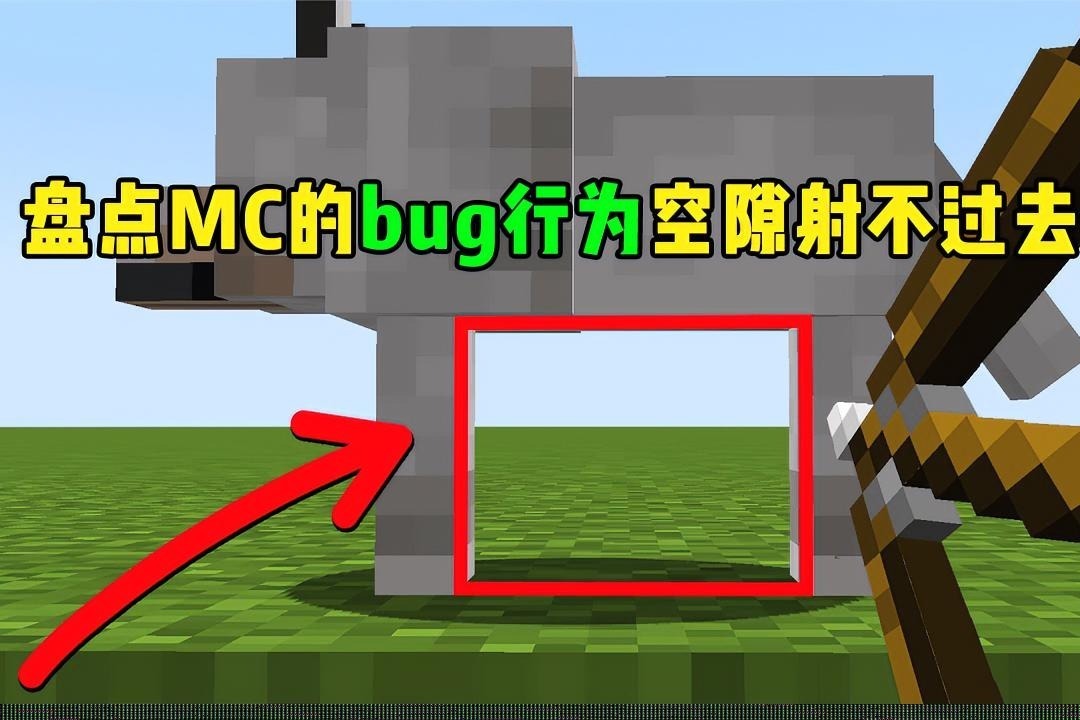 我的世界:MC的那些bug行为,空隙为什么射不过去?
