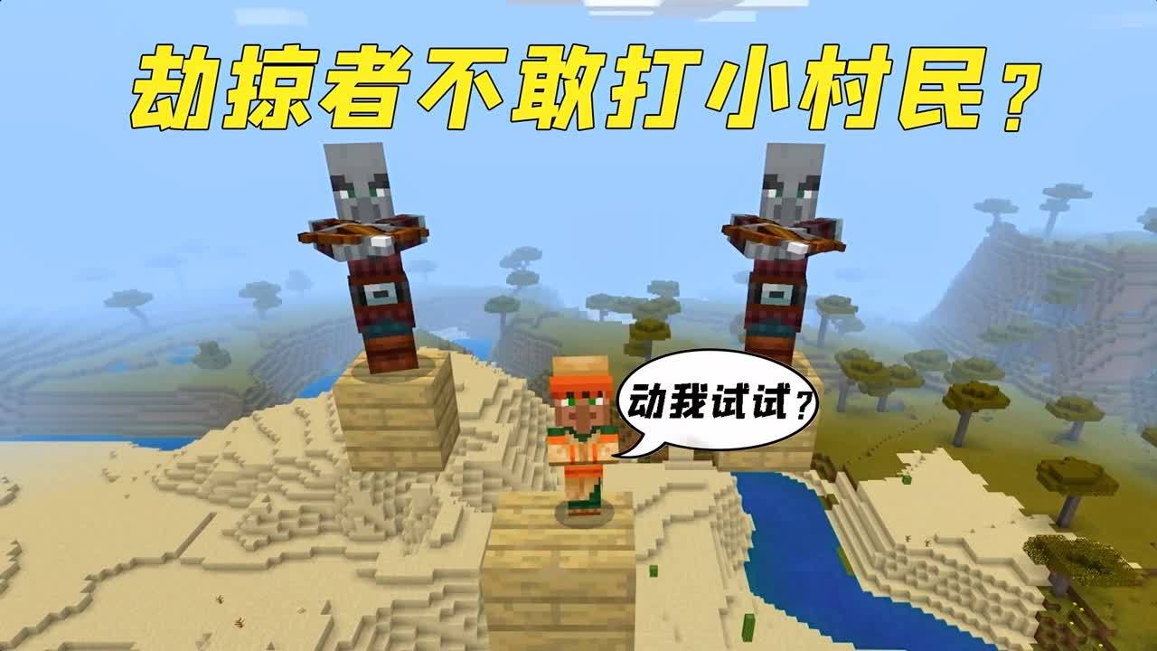 我的世界:劫掠者不攻击小村民的秘密?原来是这样
