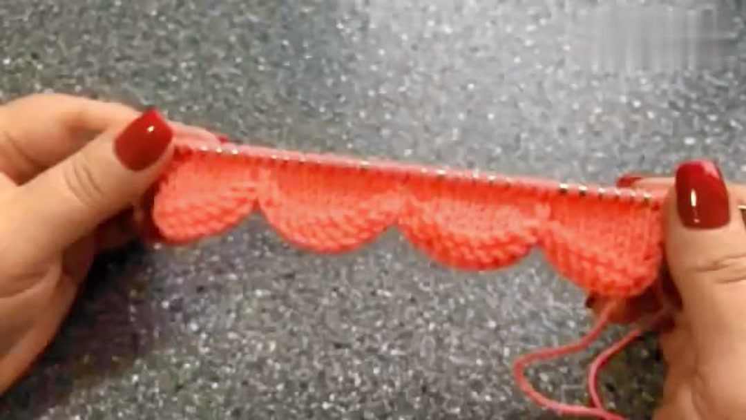 棒针编织波浪花样教程,下摆花边棒针编织视频,织裙摆好看