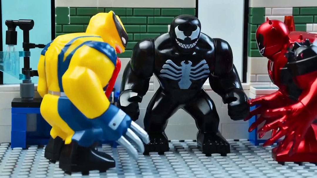 乐高定格动画:乐高复仇者绿巨人vs毒液队,会怎样?