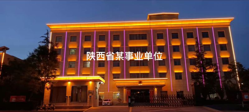 市政楼体亮化洗墙灯和512线条灯工程案例及灯光效果
