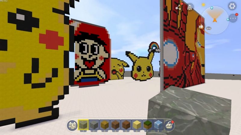 迷你世界:动画像素建筑,可爱的,帅气的都有