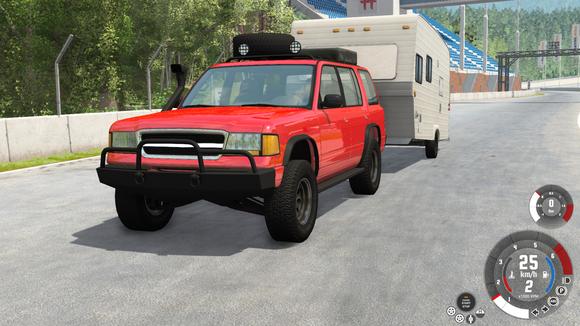 车祸模拟器:开辆拖着房车的SUV上赛道,会发生怎样的碰撞事故!