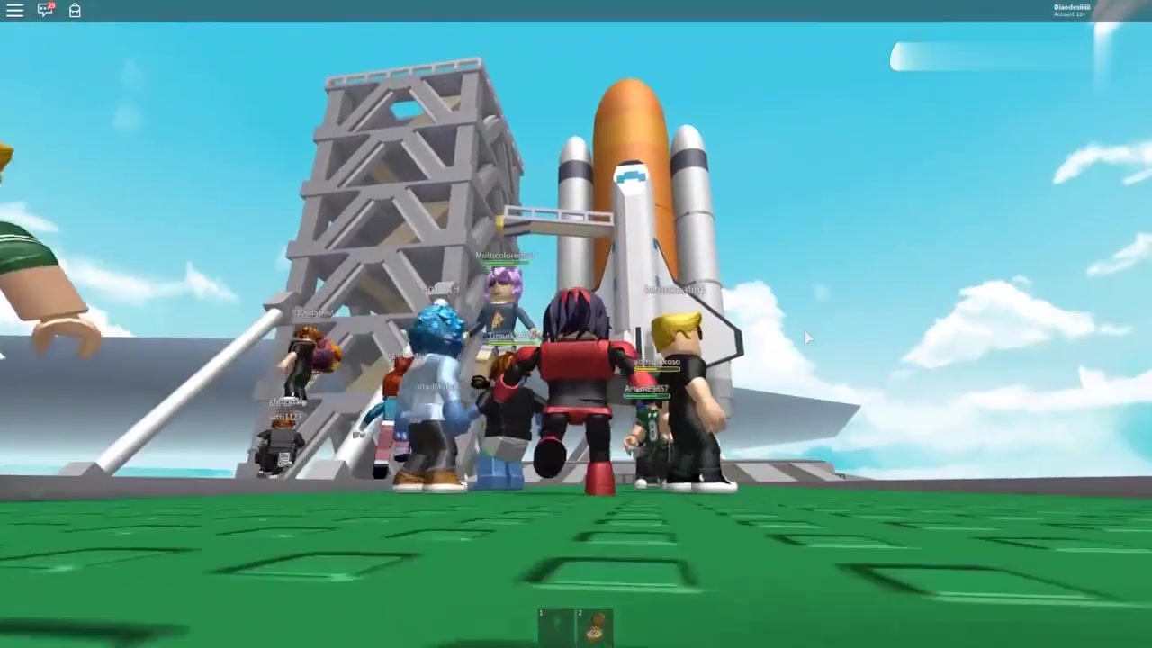 屌德斯小熙 Roblox自然灾害模拟器 乘坐阿波罗火箭飞向宇宙!