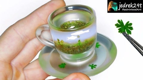 使用滴胶制作精美的树脂茶杯,你想拥有吗?一起来见识下!