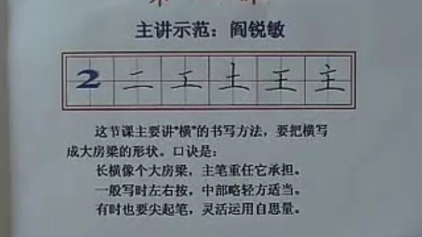 硬笔书法硬笔楷书的基本笔画(2课)#硬笔书法
