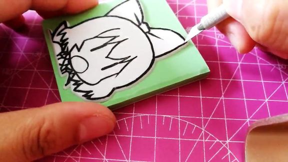 橡皮章雕刻动漫教程