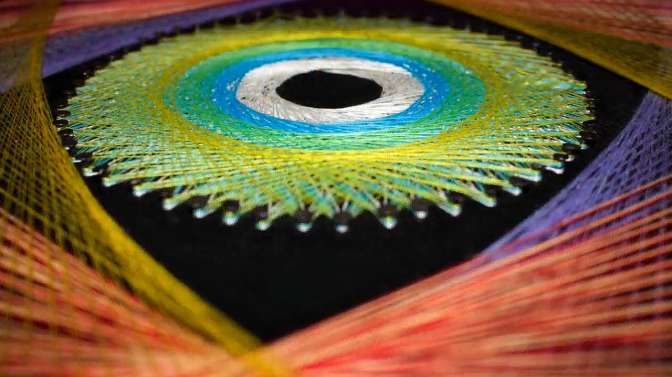 钉子绕线画教学视频,成品太美了!零基础也能成为大师