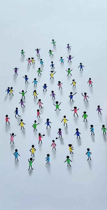 立体小人这样画,幼儿园小朋友都能学会儿童简笔画教程一起学画画