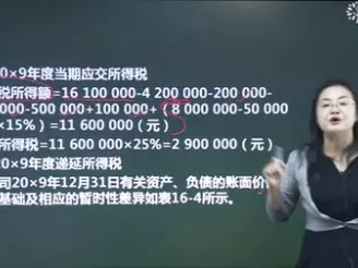 2015中级会计实务 第十六章 所得税(4)_标清