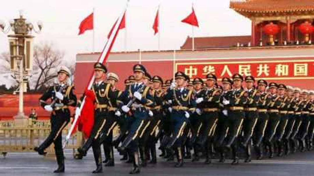 2020年6月1日4点48分,北京天安门广场升国旗仪式,太震撼了
