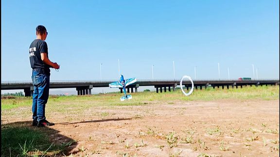 #介休 今日飞行超低空吊机#航模