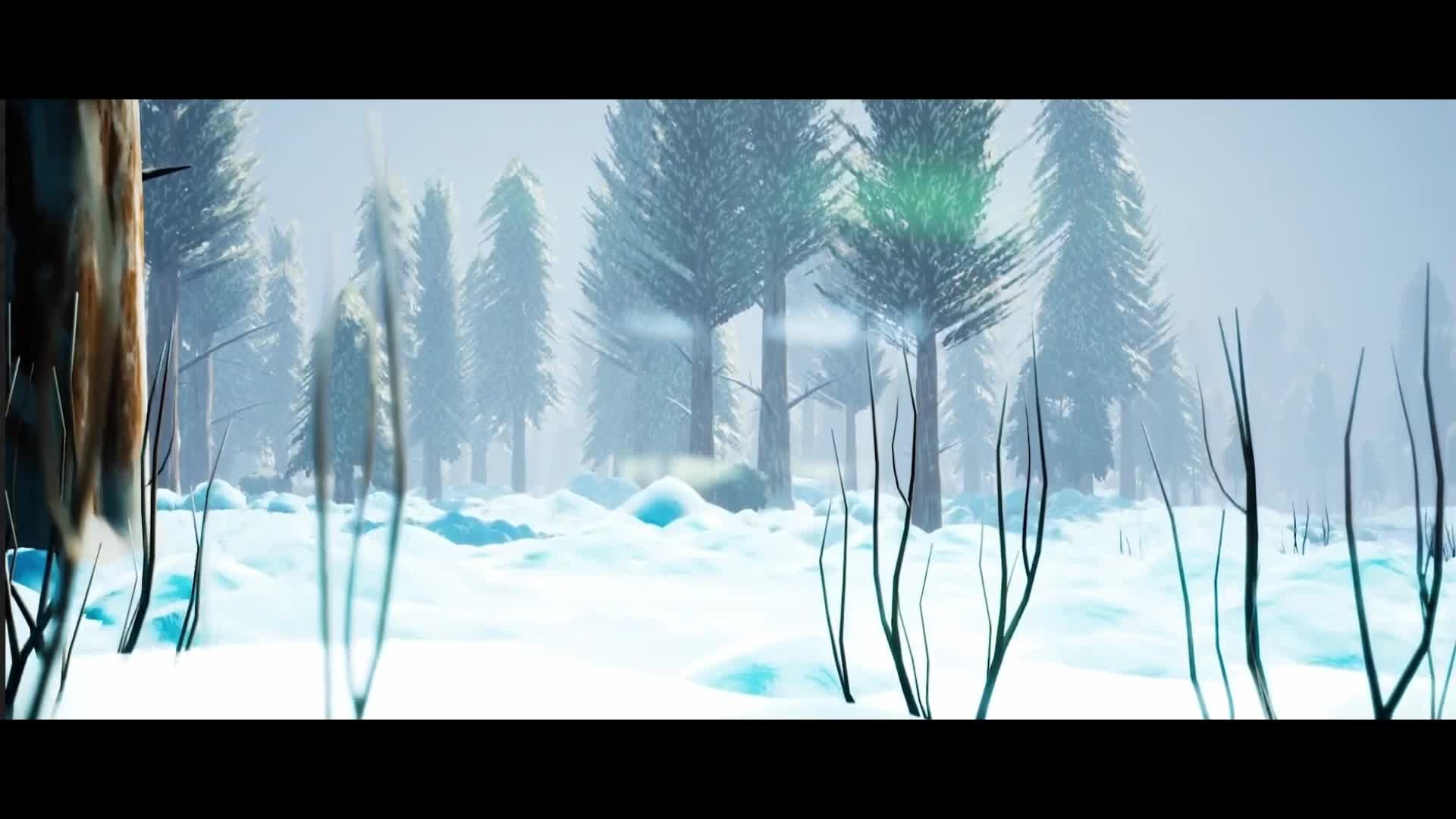 白嫖 第25期 UE4 卡通风格化雪景森林河道场景分享
