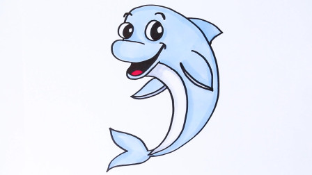 给孩子们画海豚如何给孩子们画一只简单的海豚!