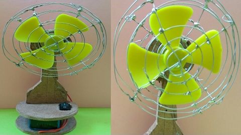 简单材料自制实用电风扇,印度电器DIY!
