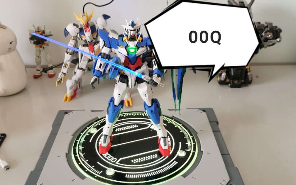 【高达模型】mg。00q量子型,感谢会员购,不然我可能一辈子都不会买...