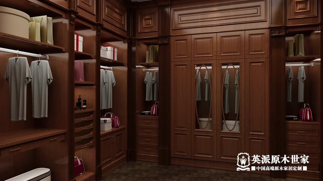 广州英派原木家居定制-最新展厅三维效果