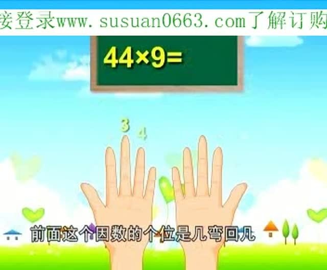 口算心算速算_乘法速算口决_幼儿手指速算