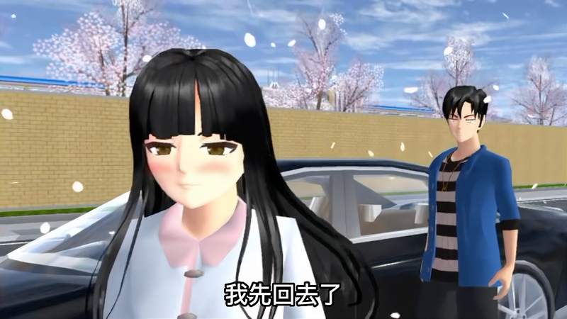 樱花校园模拟器:唐三一早来到小舞家门口,竟只是为了打招呼