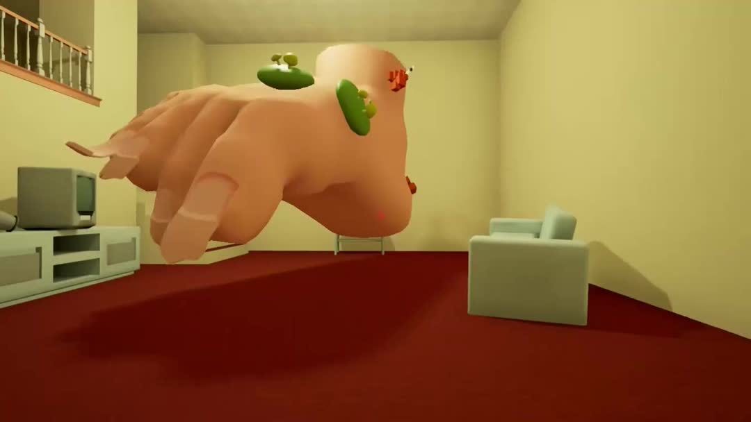 修脚模拟器:巨人要我帮他清理臭脚 不干就把我房子踩烂 命苦啊