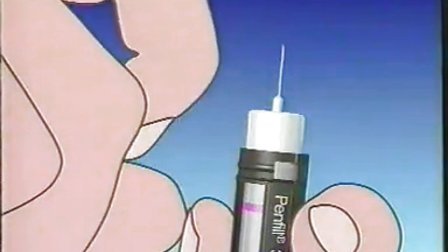 糖尿病人诺和笔的使用演示_标清