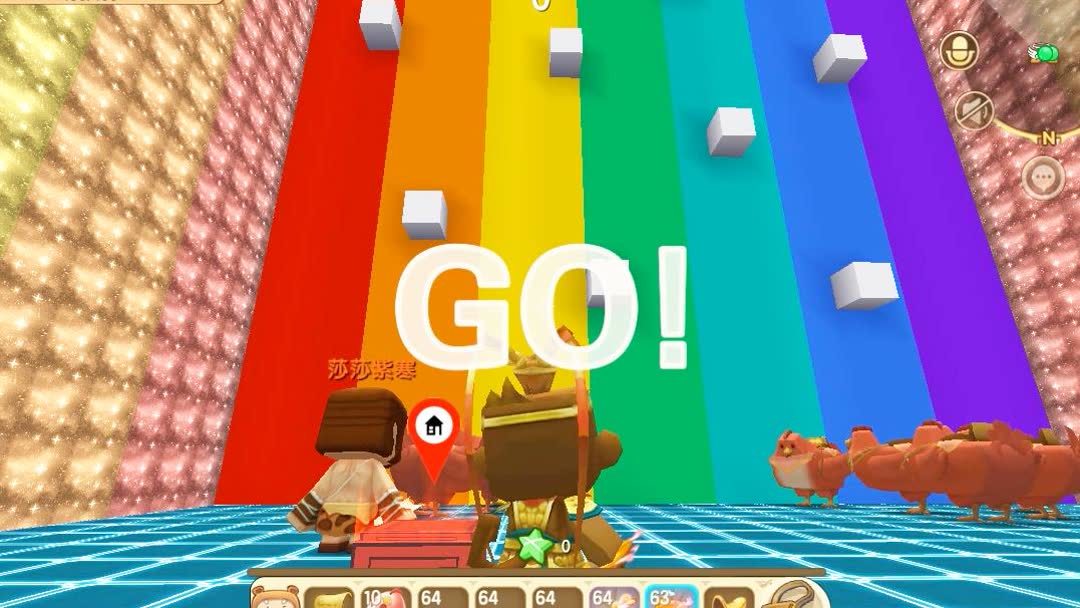 迷你世界:飞鸡跳一跳,小伙伴能听见键盘在咆哮吗?太吃键盘了