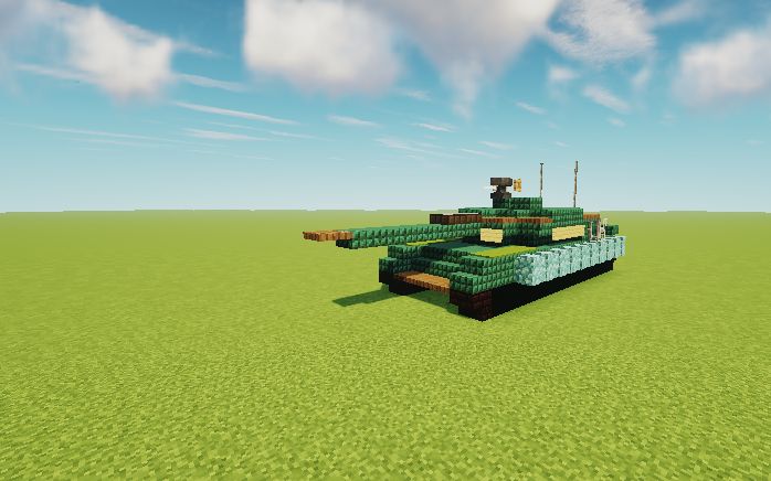 【我的世界教程】如何在我的世界里造一辆豹2坦克