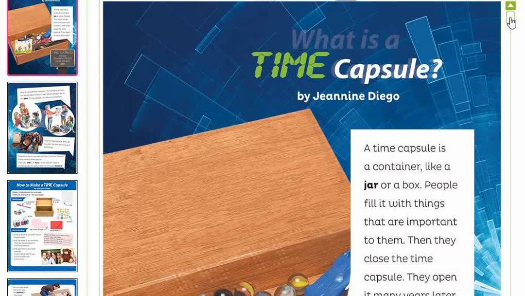 指南针阅读模块1级主题2《时间胶囊》概览