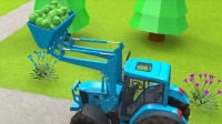 工程车魔法动画世界 第7集 用什么车来运载饲料